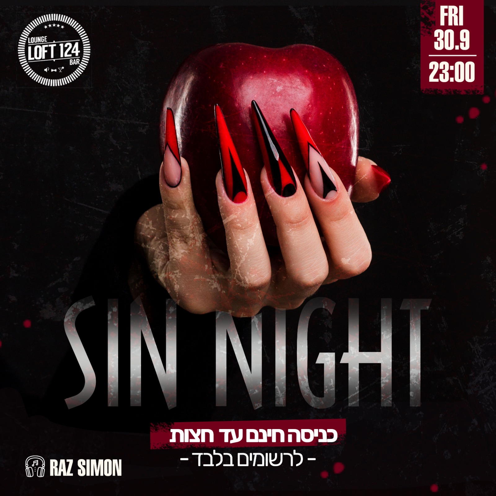 Sin Party • 30.9 Fri • LOFT 124