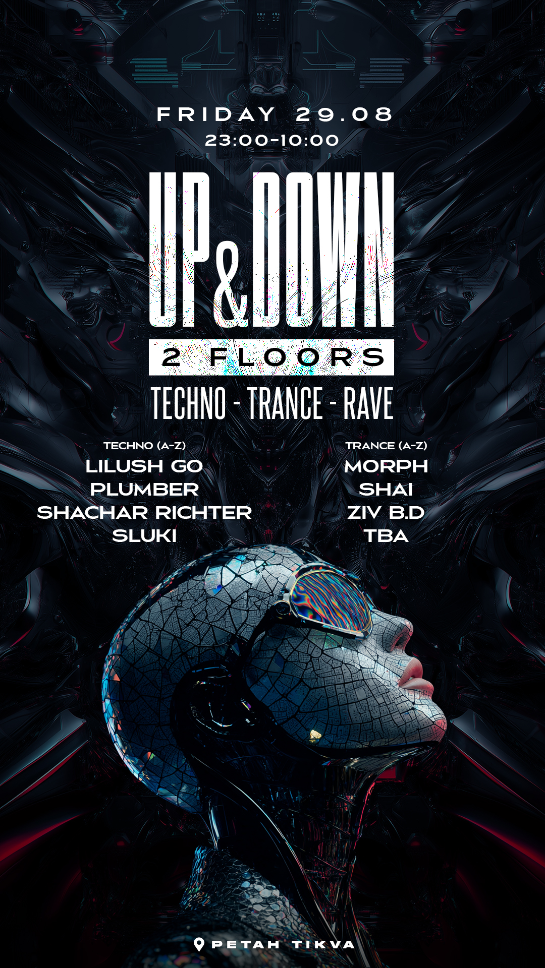 29/8 Up & Down- Techno Trance rave